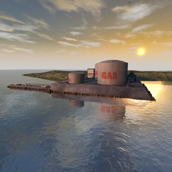 gas terminal 3d 3ds