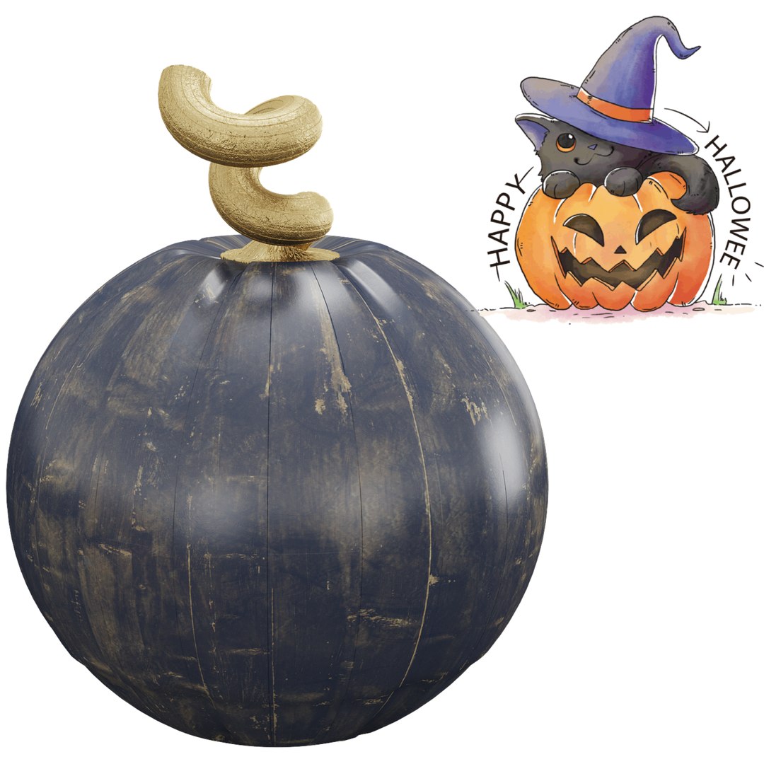 3D Pumpkin Halloween - TurboSquid 2266396