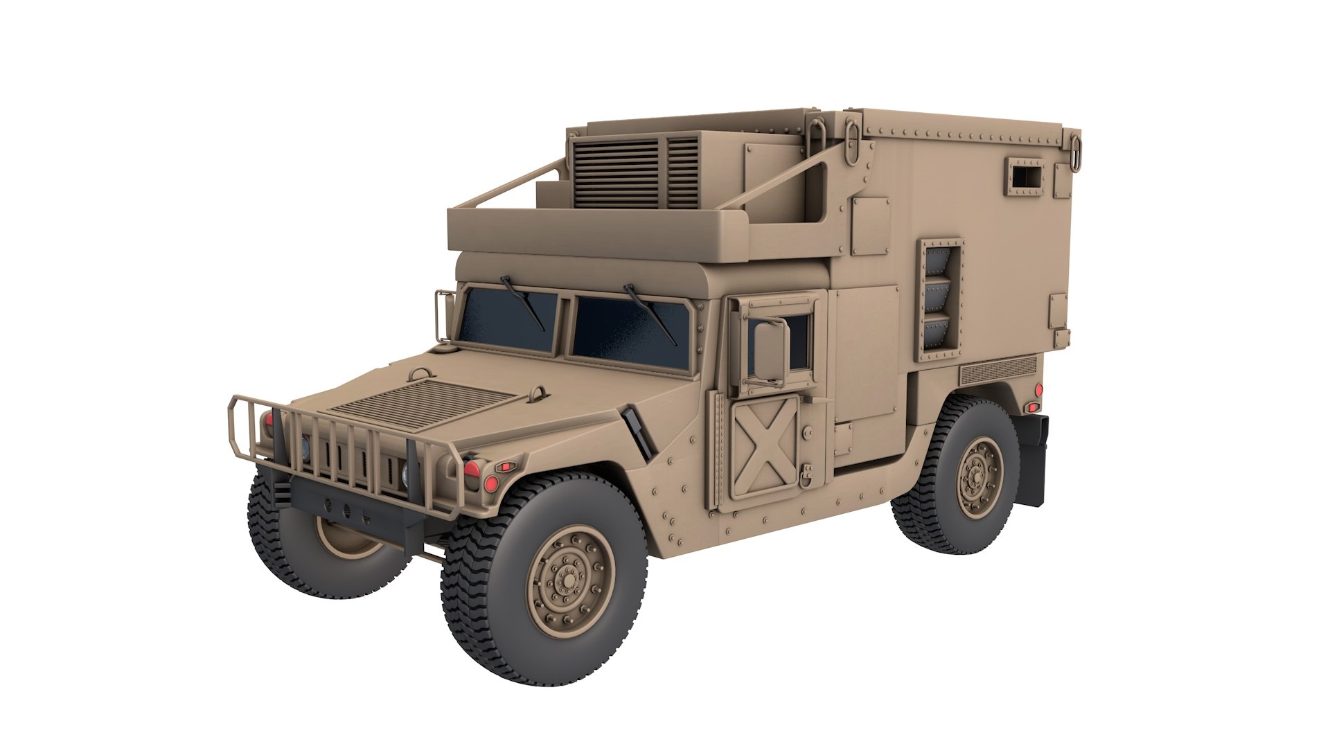 Humvee Military M1113 Shelter 3D Model - TurboSquid 2408251
