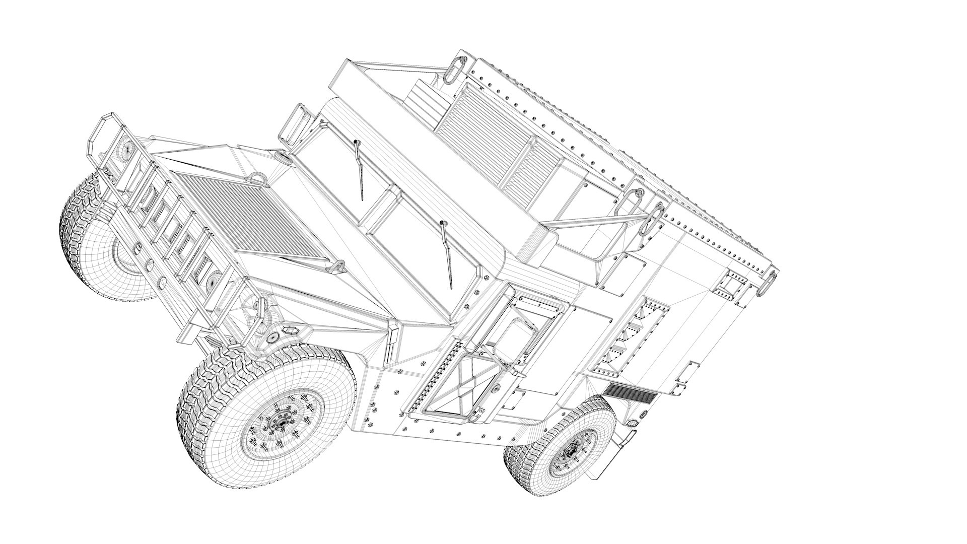 Humvee Military M1113 Shelter 3D Model - TurboSquid 2408251
