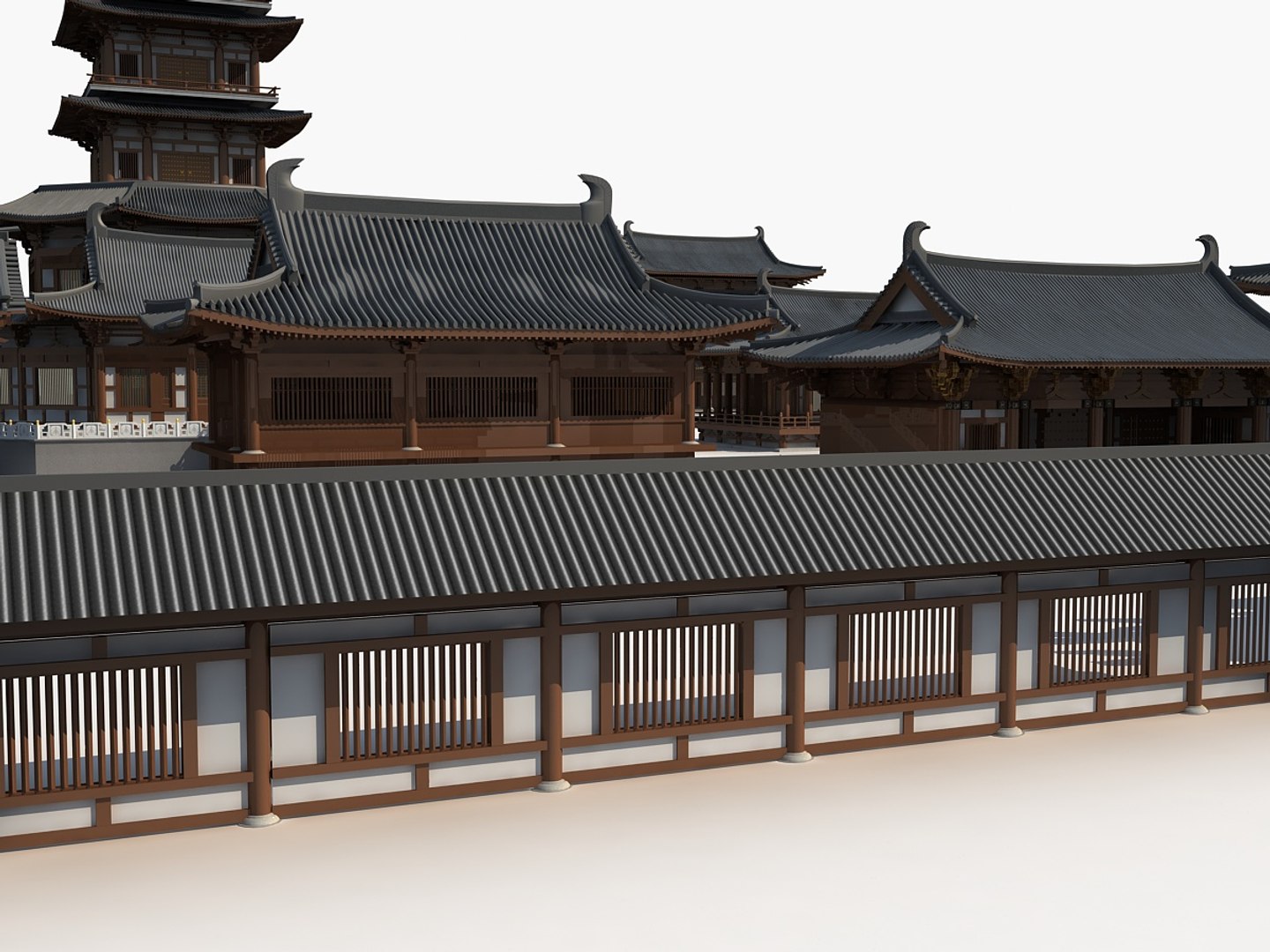 Collection Of Chinese Ancient Architecture 3 Model - TurboSquid 2057406