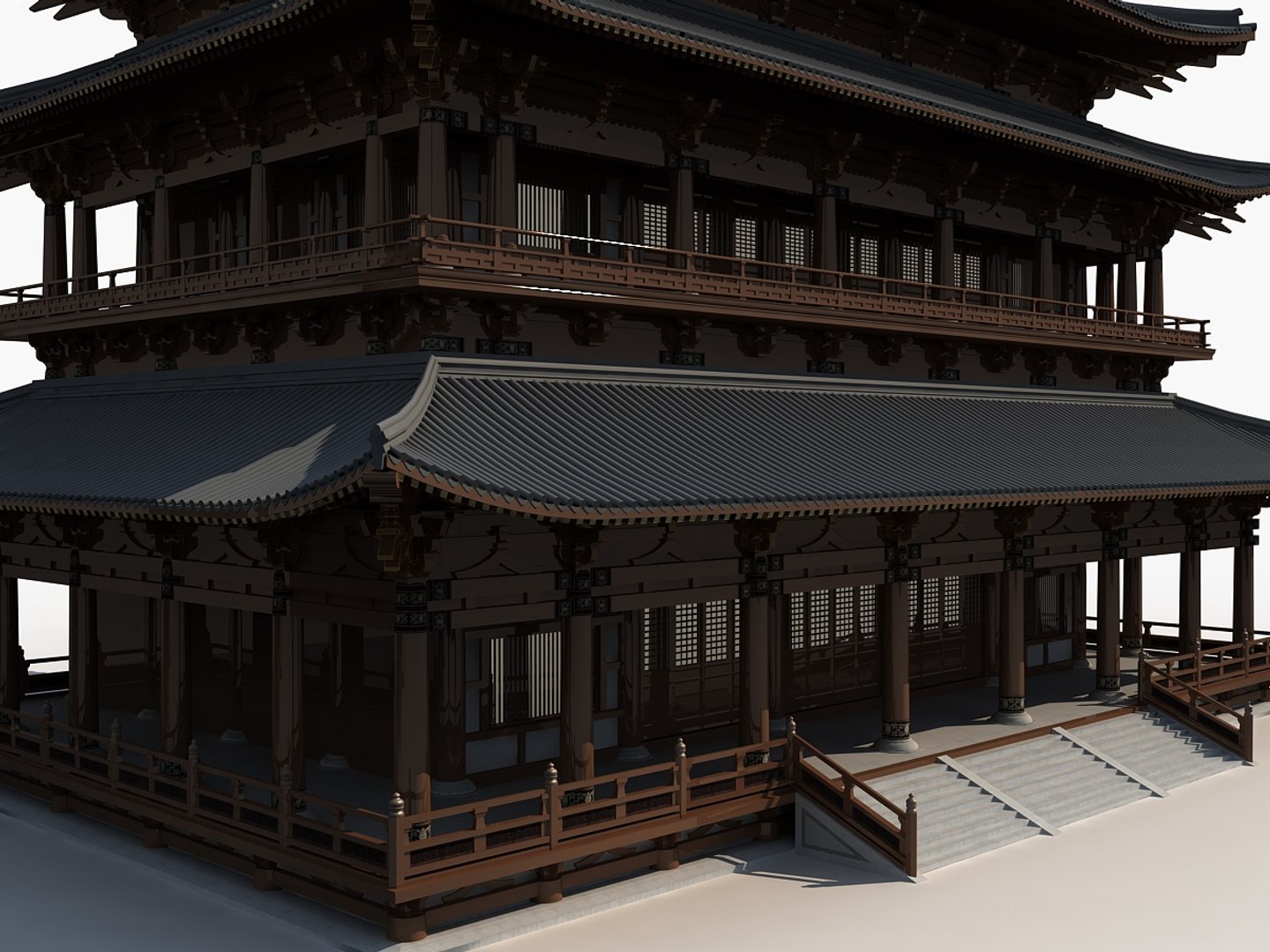 Collection Of Chinese Ancient Architecture 3 Model - TurboSquid 2057406