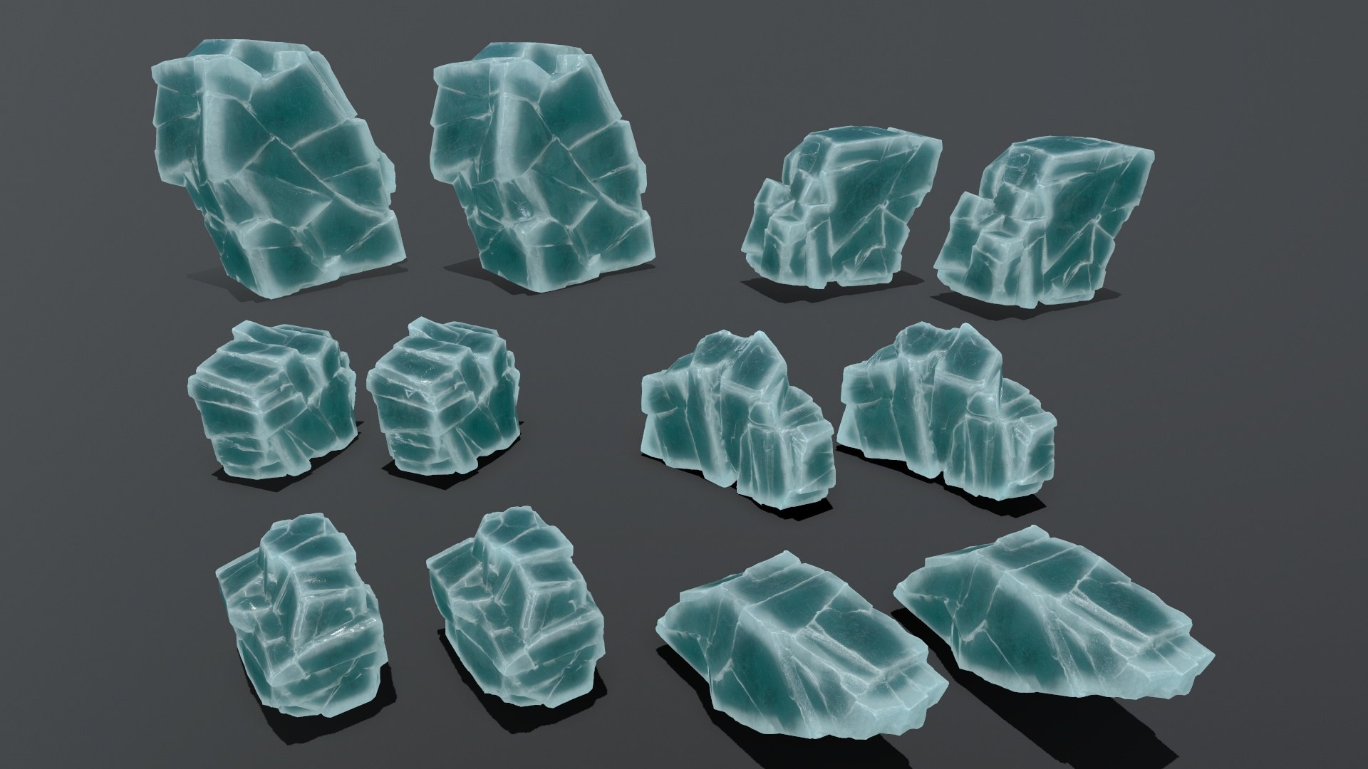 3D Ice Rocks - TurboSquid 1876603