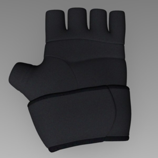 3d model gloves winter sport