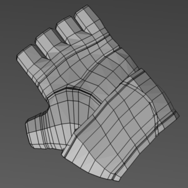 3d model gloves winter sport