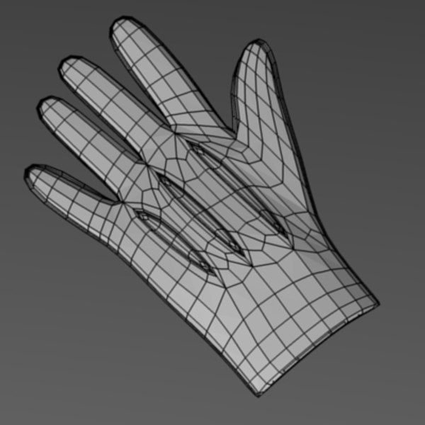 3d model gloves winter sport