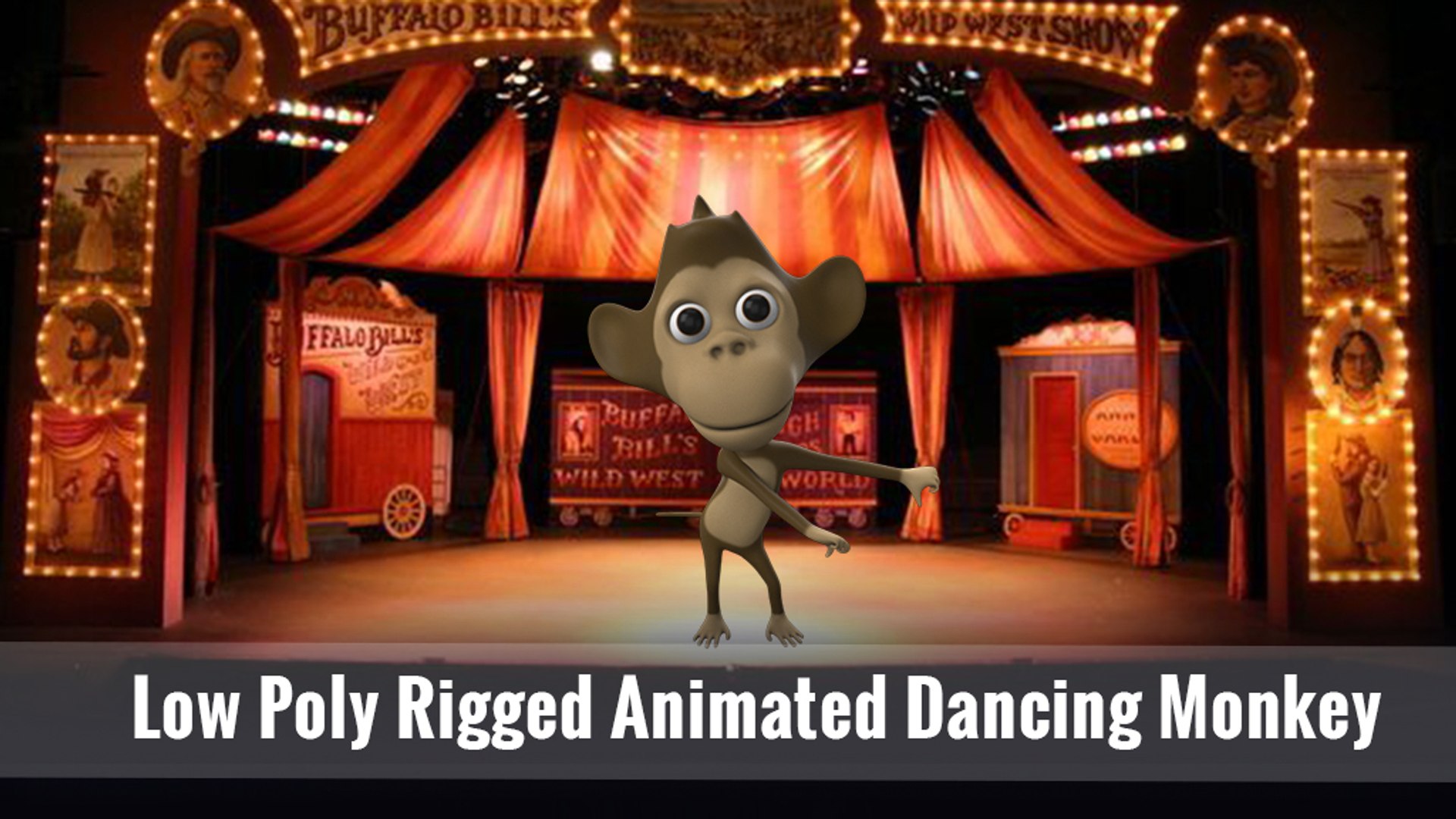 3D Dancing Monkey - TurboSquid 1590502
