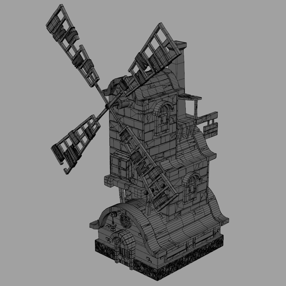 3D Stylized Windmill 01 - TurboSquid 1818406