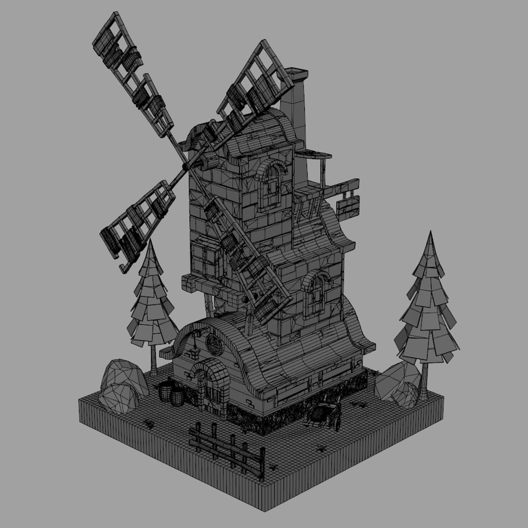 3D Stylized Windmill 01 - TurboSquid 1818406