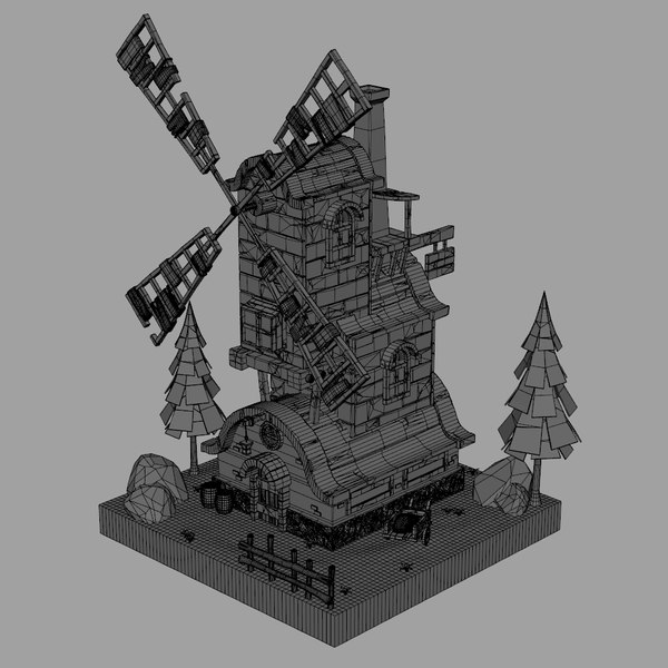 3D Stylized Windmill 01 - TurboSquid 1818406
