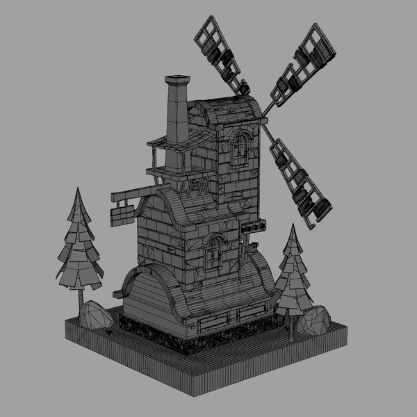 3D Stylized Windmill 01 - TurboSquid 1818406
