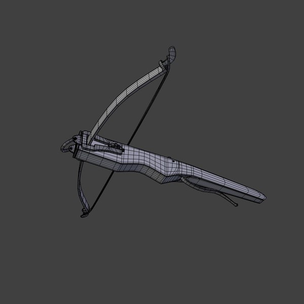 3d model medieval crossbow