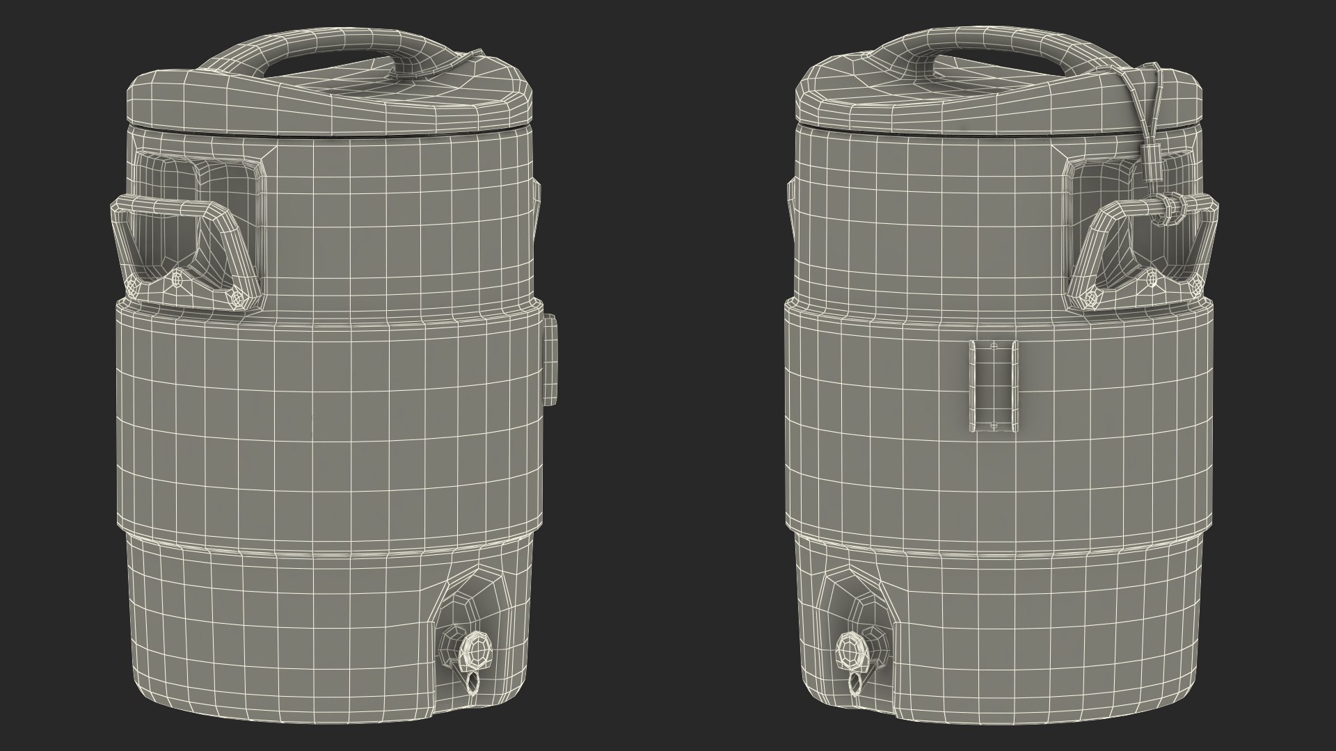 3D Yellow Gallon Industrial Water Cooler Model - TurboSquid 1959641