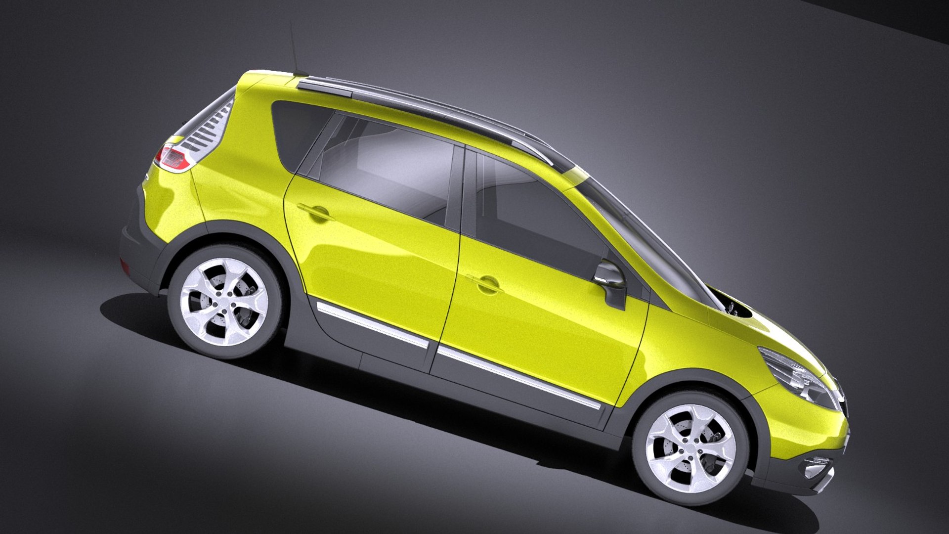 3D 2016 renault scenic model - TurboSquid 1228446