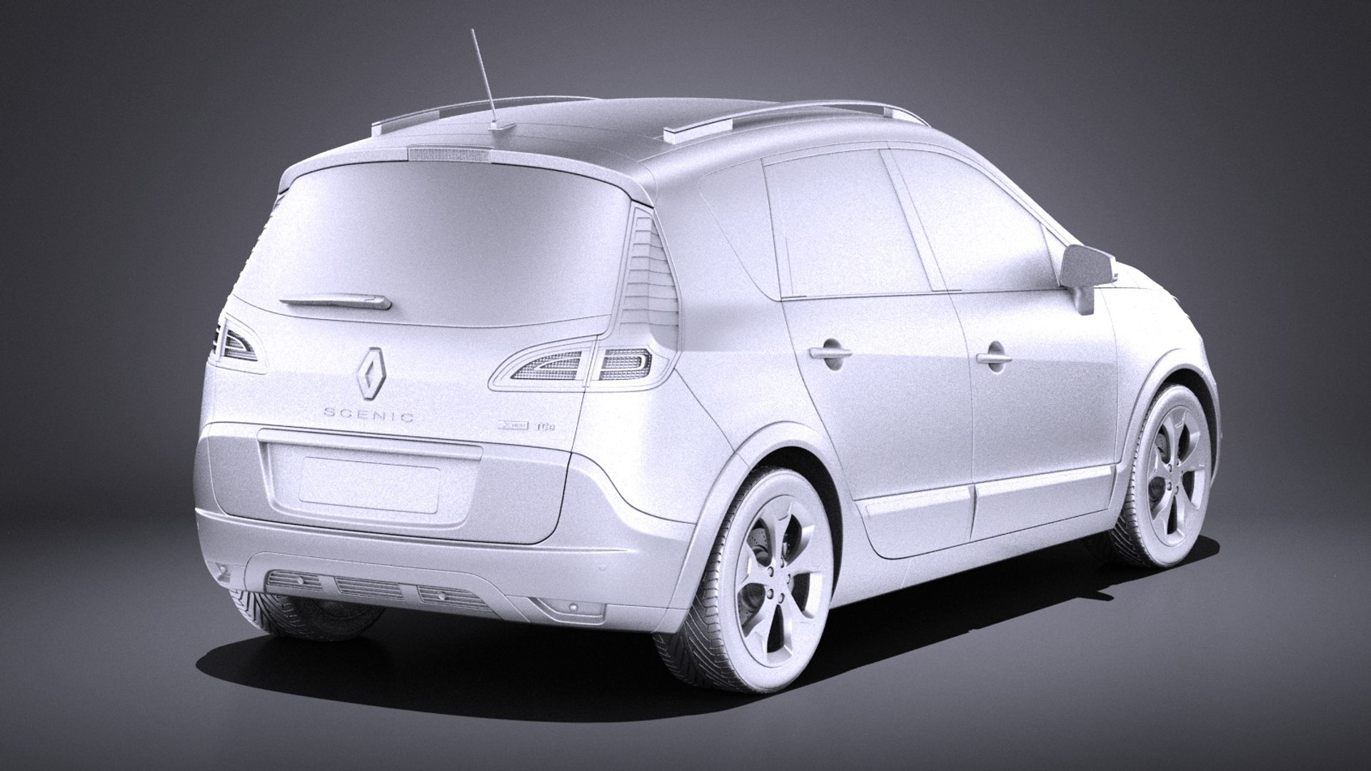 3D 2016 renault scenic model - TurboSquid 1228446