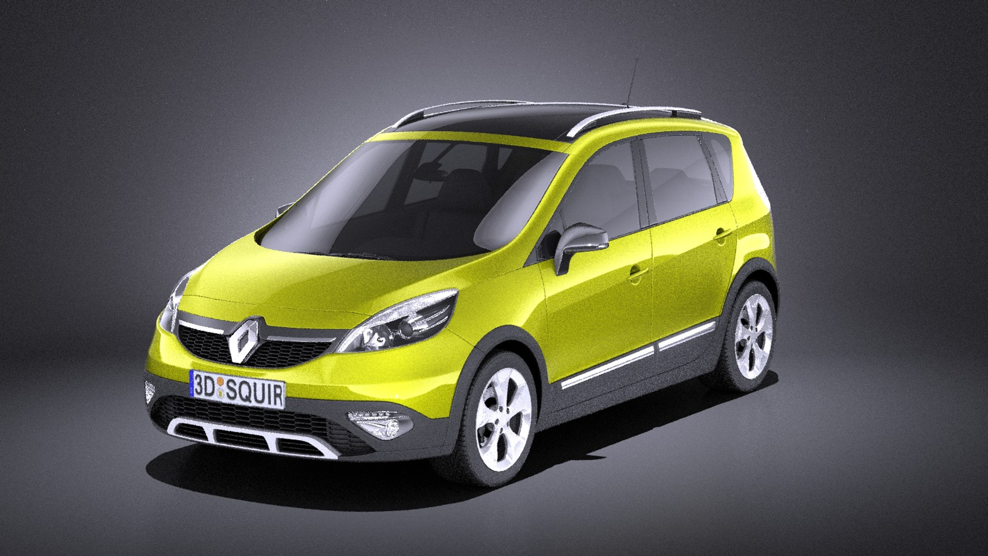 3D 2016 renault scenic model - TurboSquid 1228446