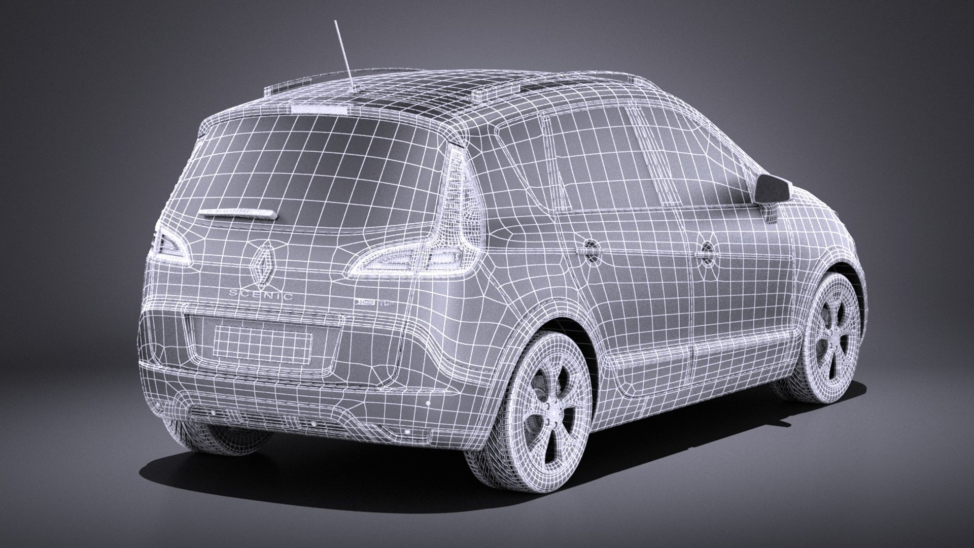 3D 2016 renault scenic model - TurboSquid 1228446