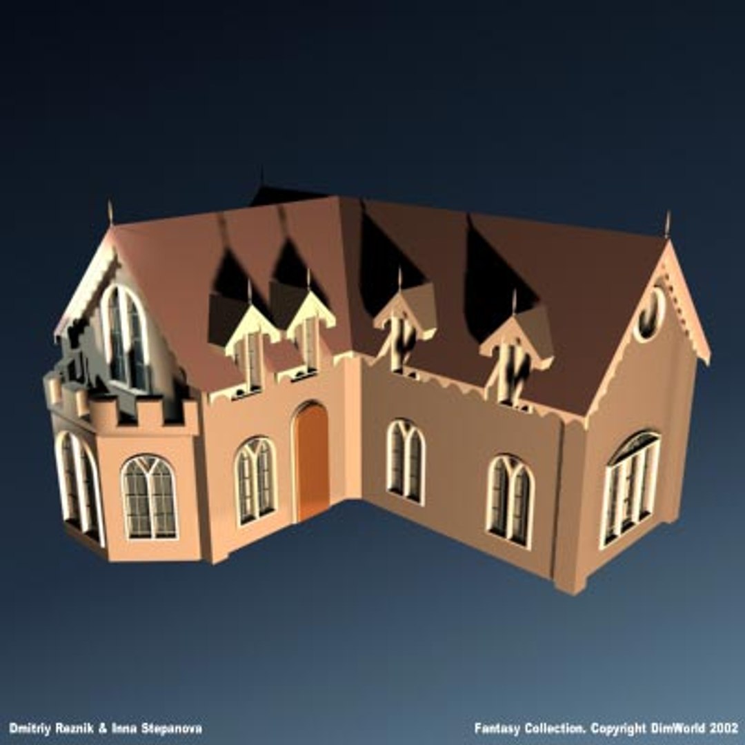 fantasy house 3d model