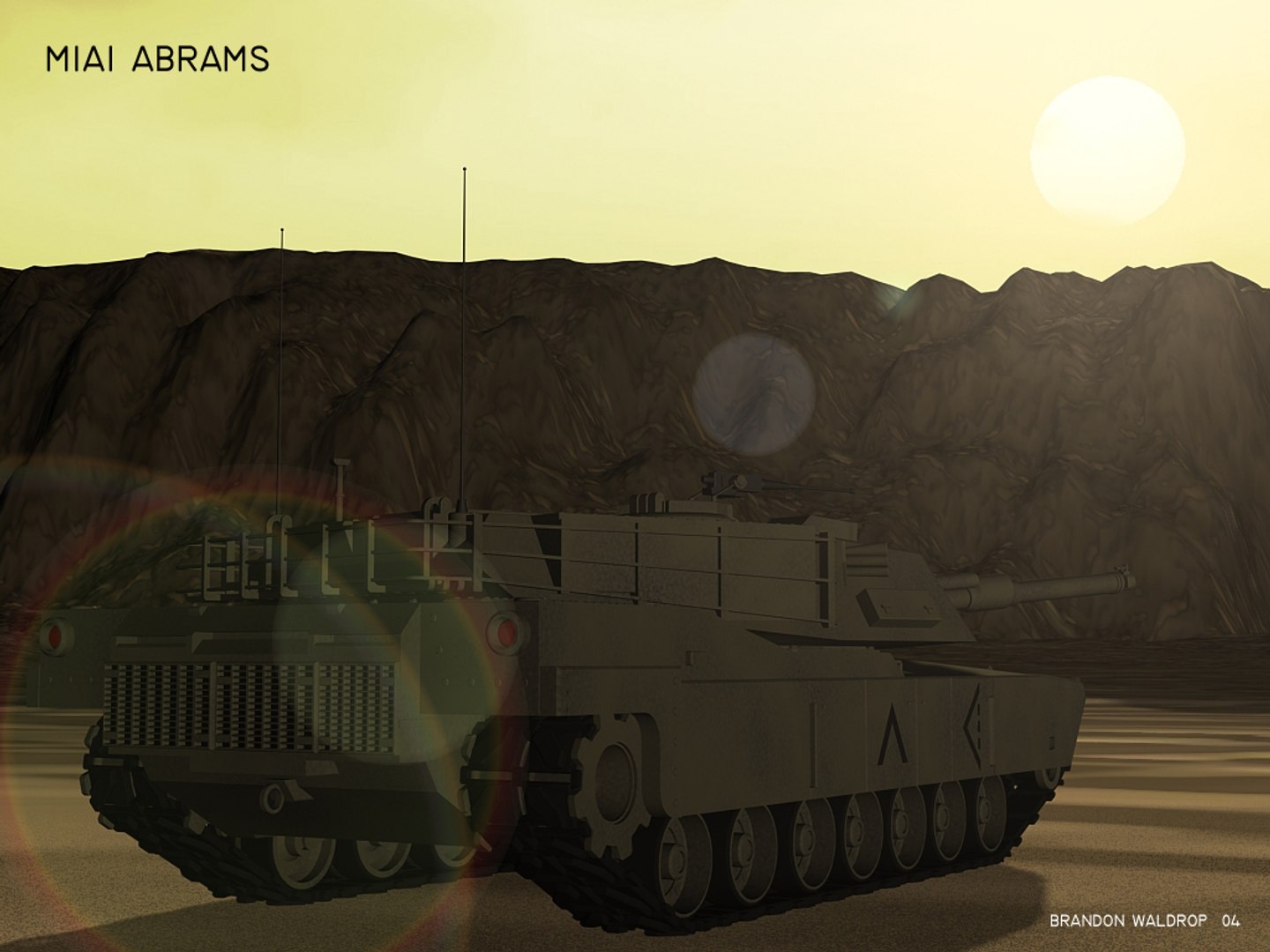 M1a1 Abrams Tank 3d Model