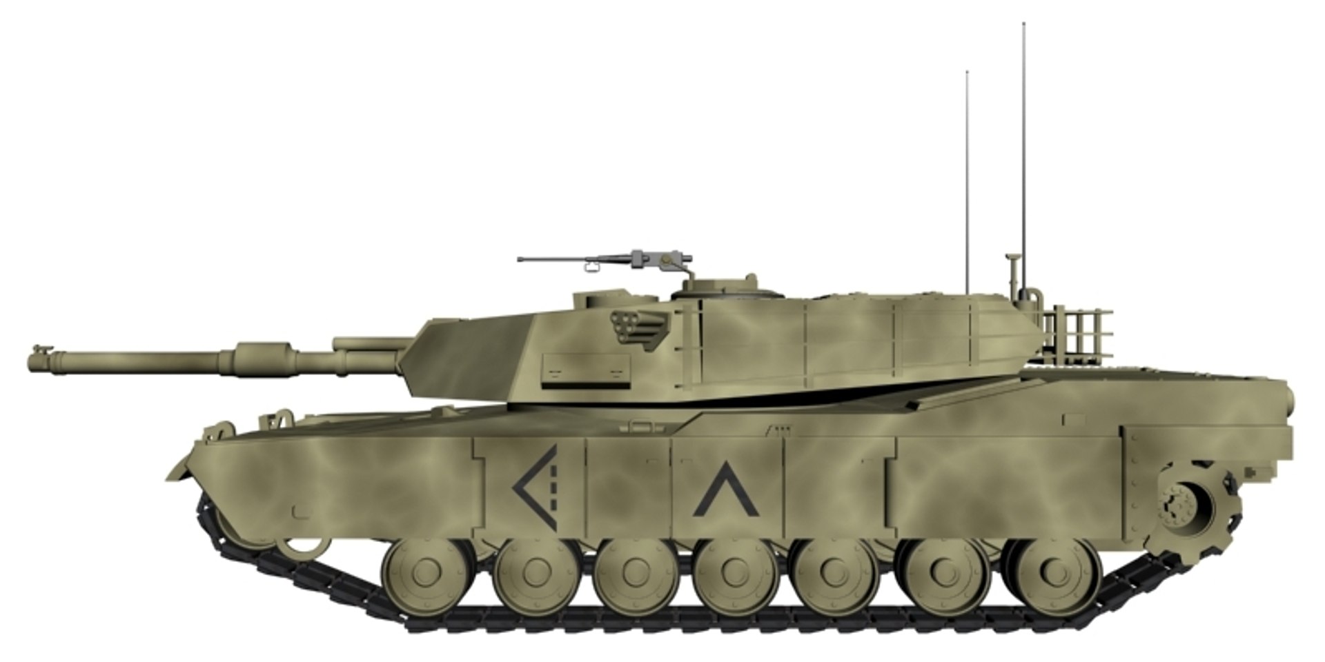 M1a1 Abrams Tank 3d Model