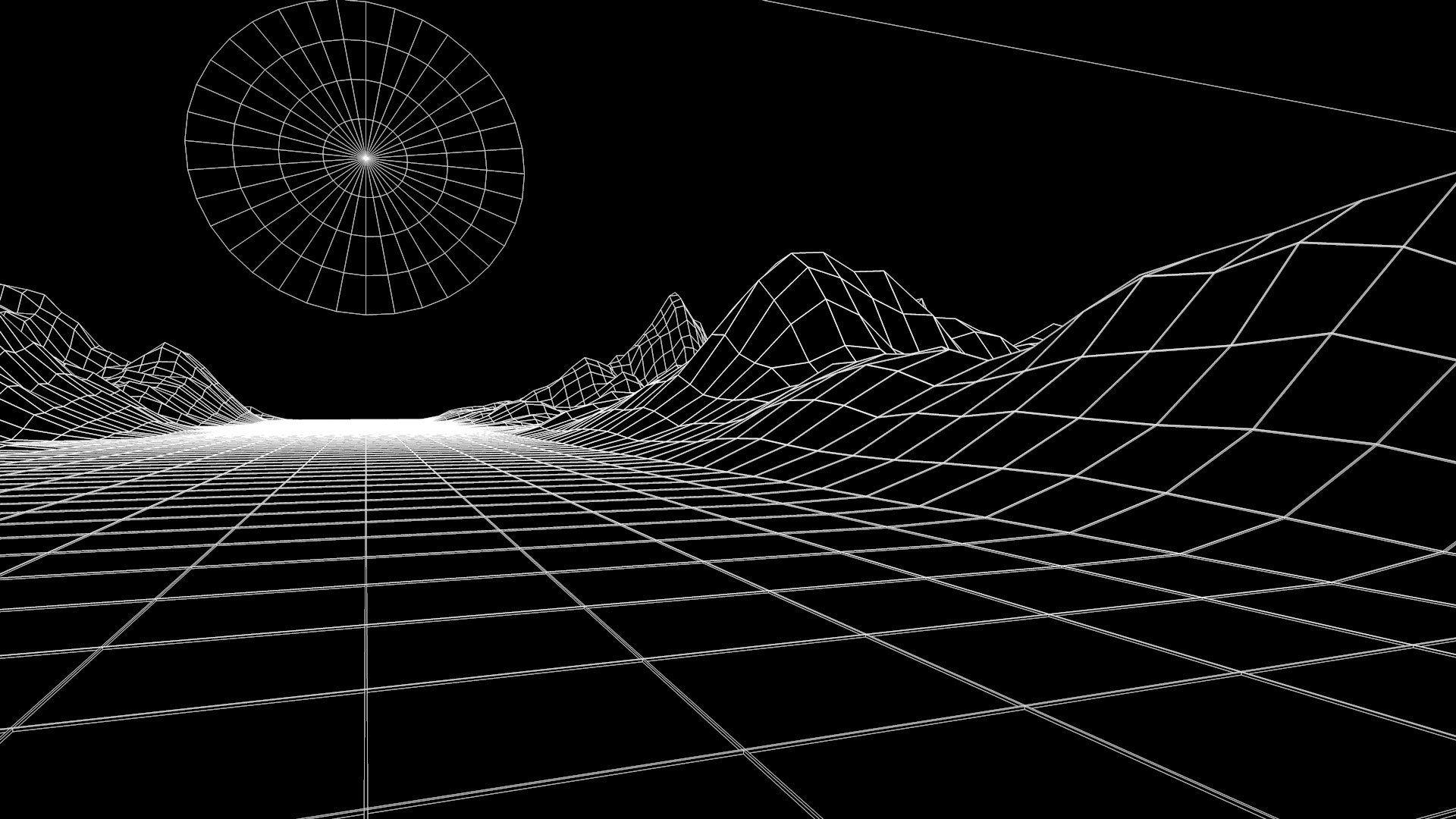 Synthwave Landscape 3D Model - TurboSquid 2170899