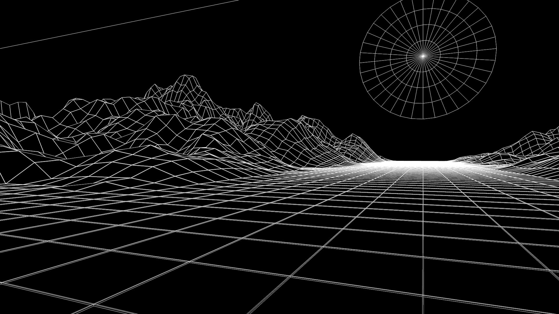 Synthwave Landscape 3D Model - TurboSquid 2170899