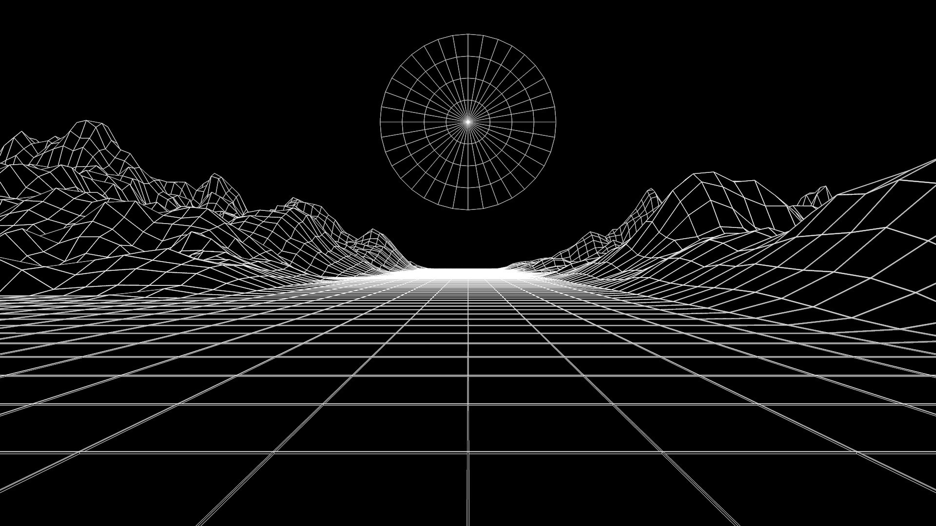 Synthwave Landscape 3D Model - TurboSquid 2170899