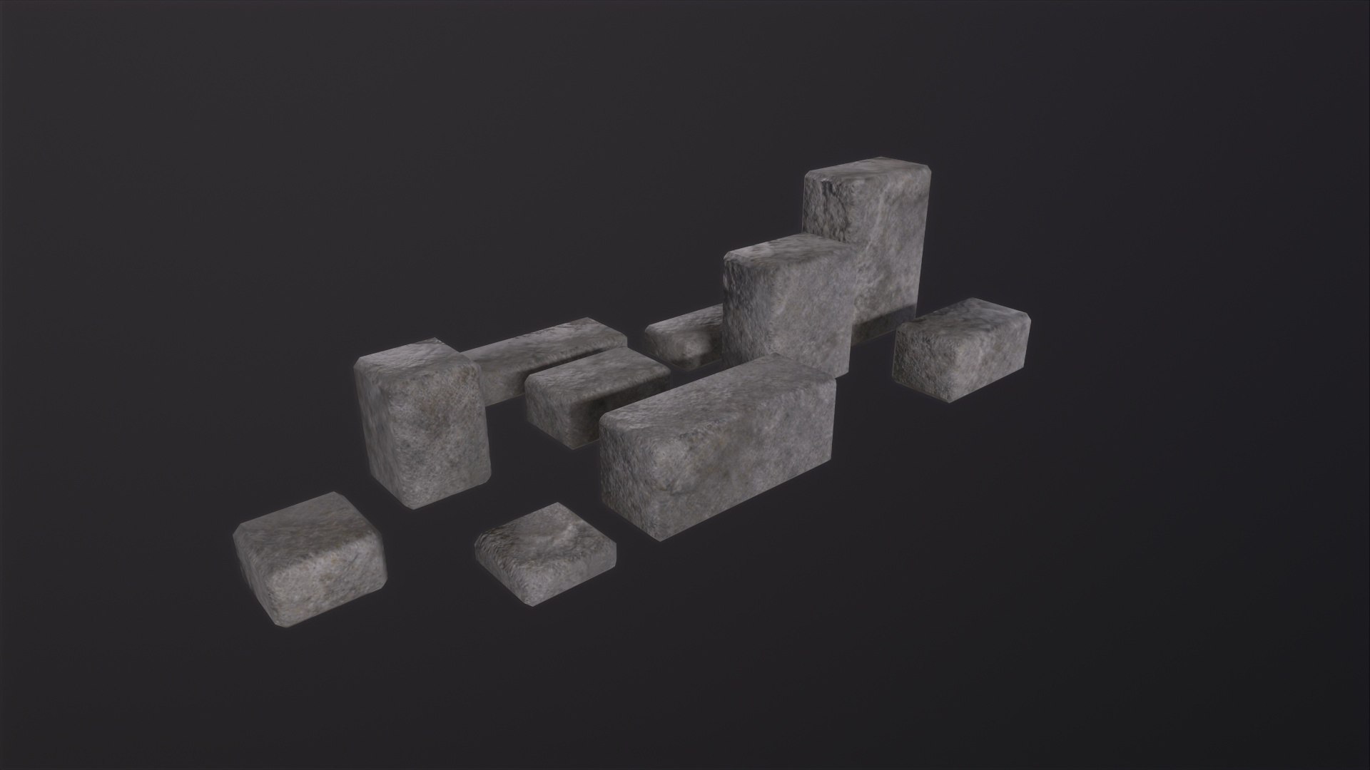 Stone Bricks 3D Model - TurboSquid 2117964