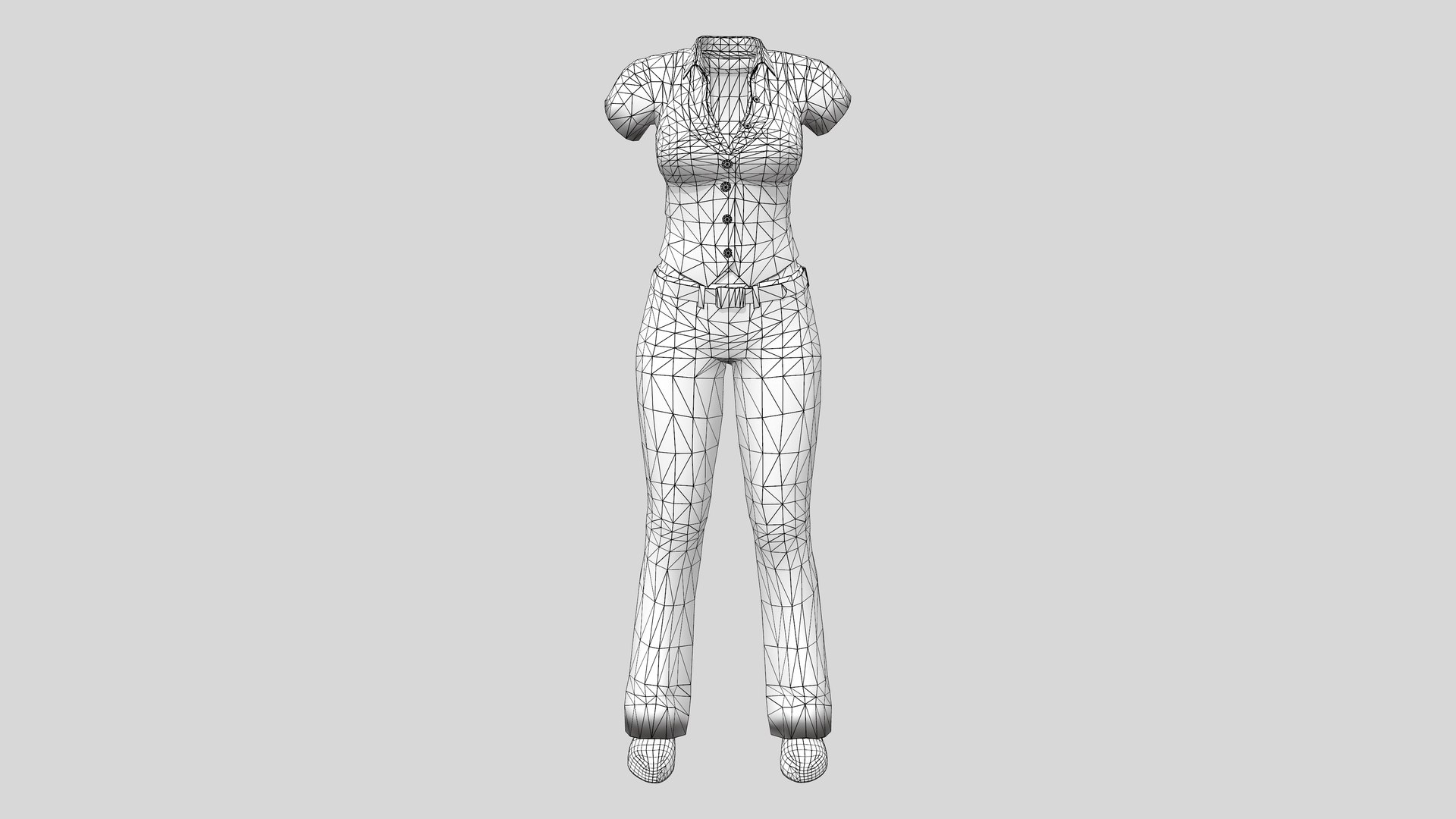 3D Working Woman Character Outfit Model - TurboSquid 1905462
