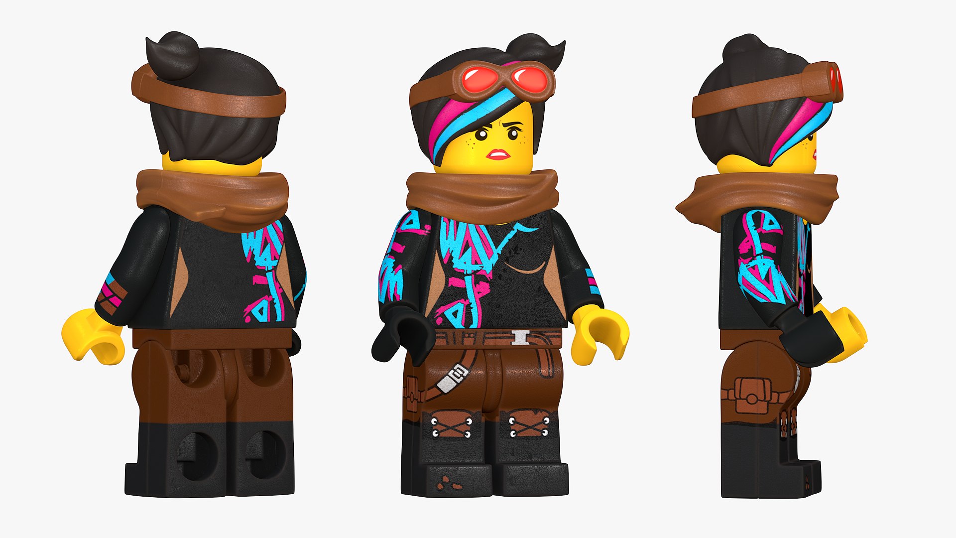 3D Lego Figure Lucy Aka Wyldstyle Character Movie Model - TurboSquid ...