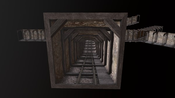 3D Modular Low Poly PBR Underground Mine model - TurboSquid 1739582