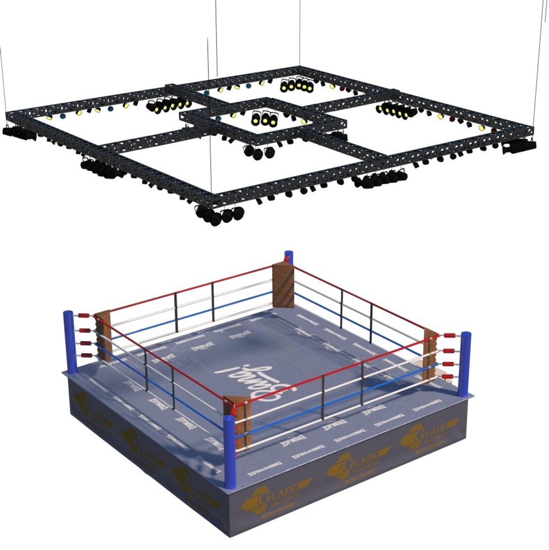 3D Boxing Ring Model - TurboSquid 1580282