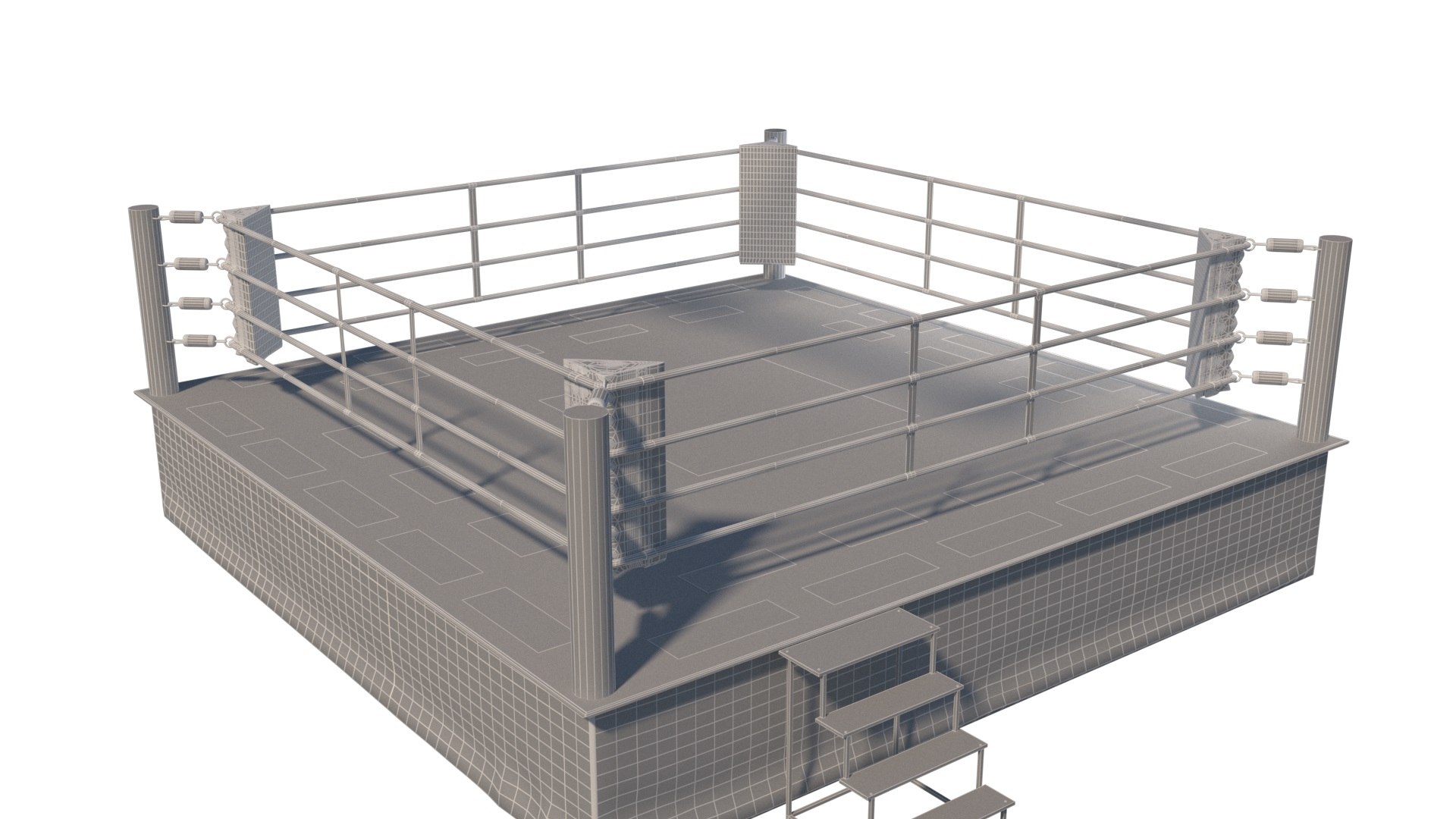 3D Boxing Ring Model - TurboSquid 1580282