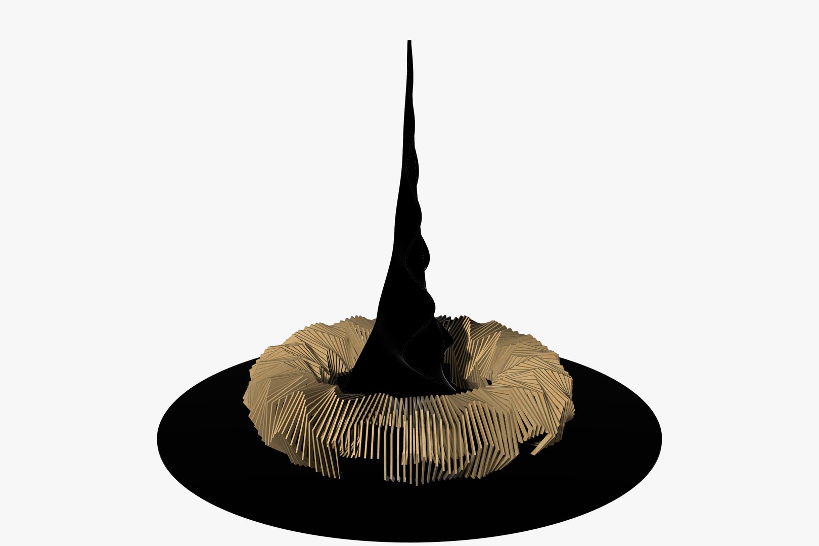 SciFi Spiral Tower Twisted Torus 3D Model - TurboSquid 1891792