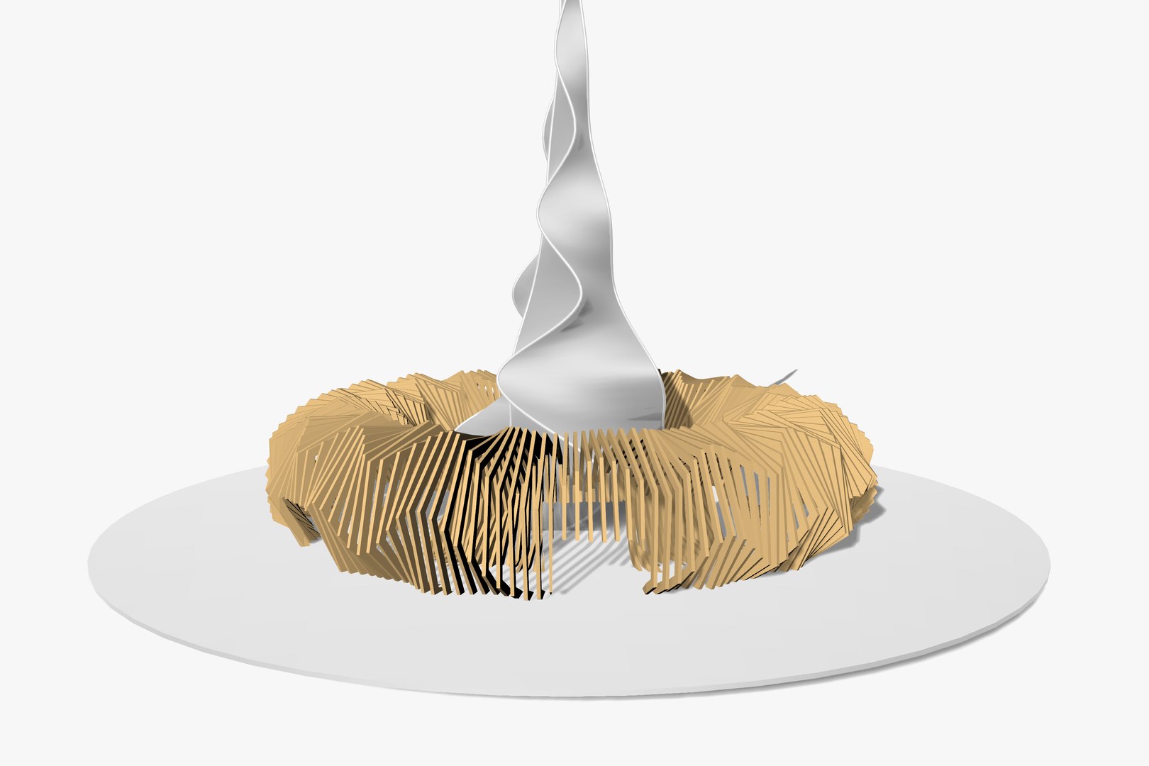 SciFi Spiral Tower Twisted Torus 3D Model - TurboSquid 1891792