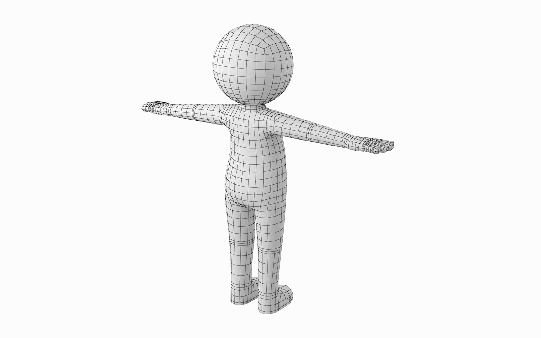 Adult Stylized Stickman In T-Pose 3D Model - TurboSquid 2070722