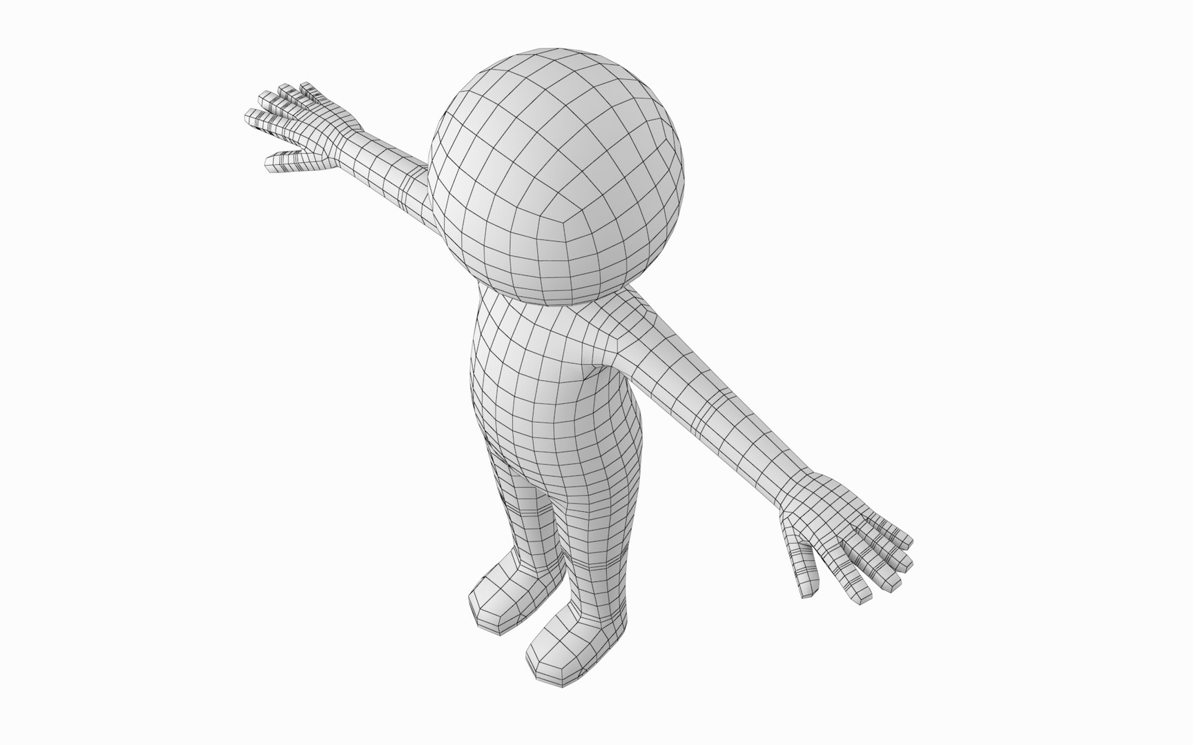 Adult Stylized Stickman In T-Pose 3D Model - TurboSquid 2070722