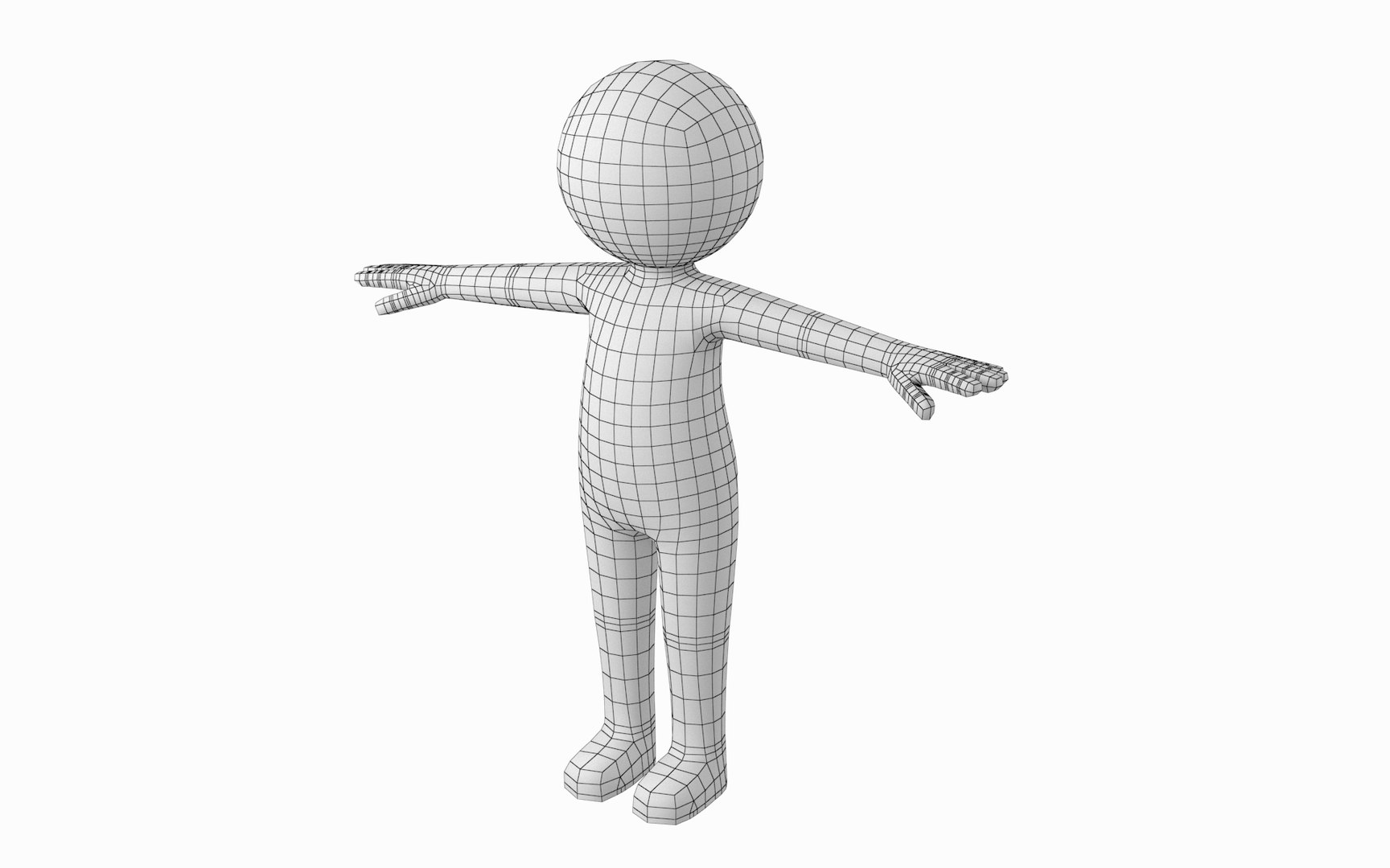 Adult Stylized Stickman In T-Pose 3D Model - TurboSquid 2070722