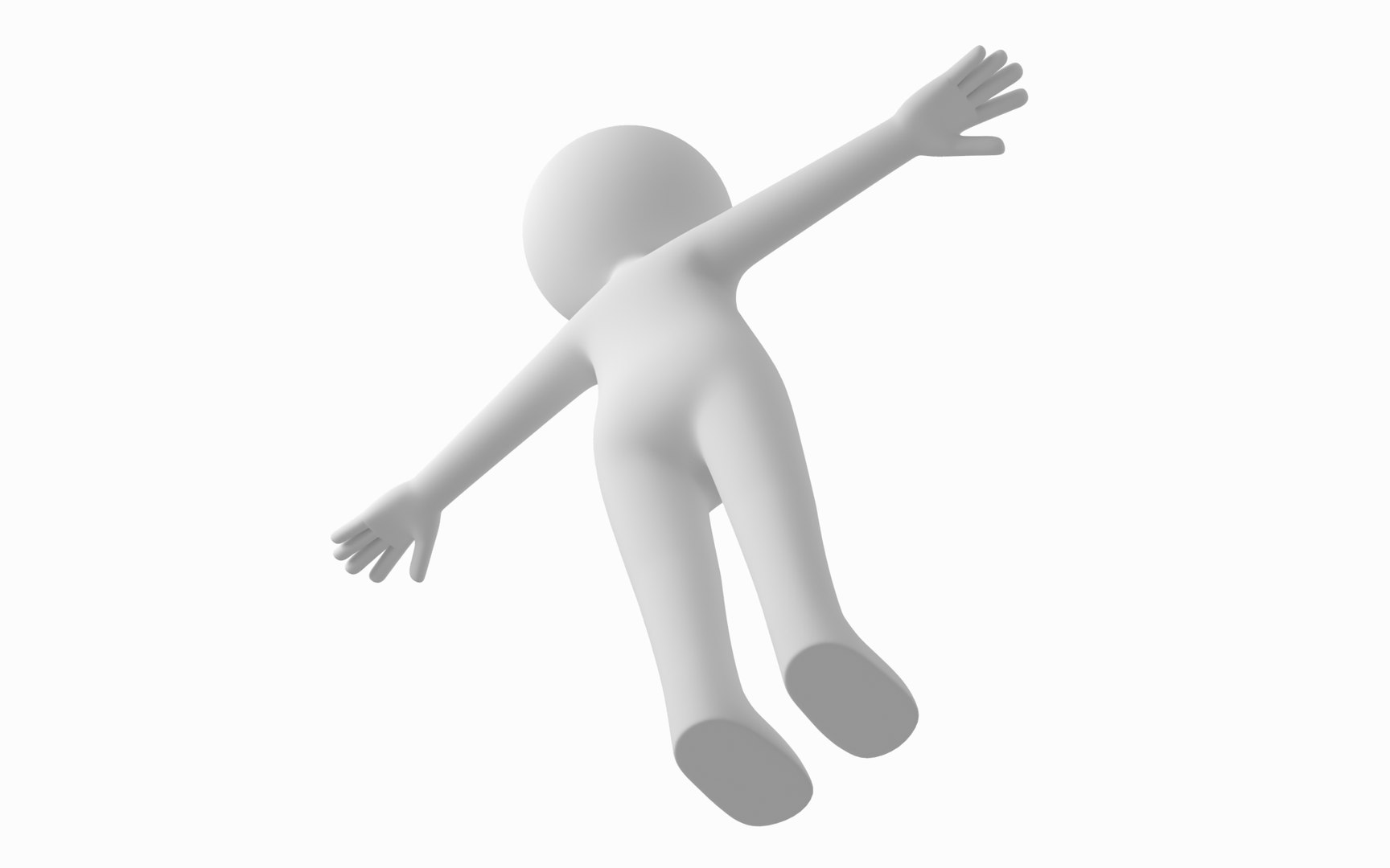 Adult Stylized Stickman In T-Pose 3D Model - TurboSquid 2070722
