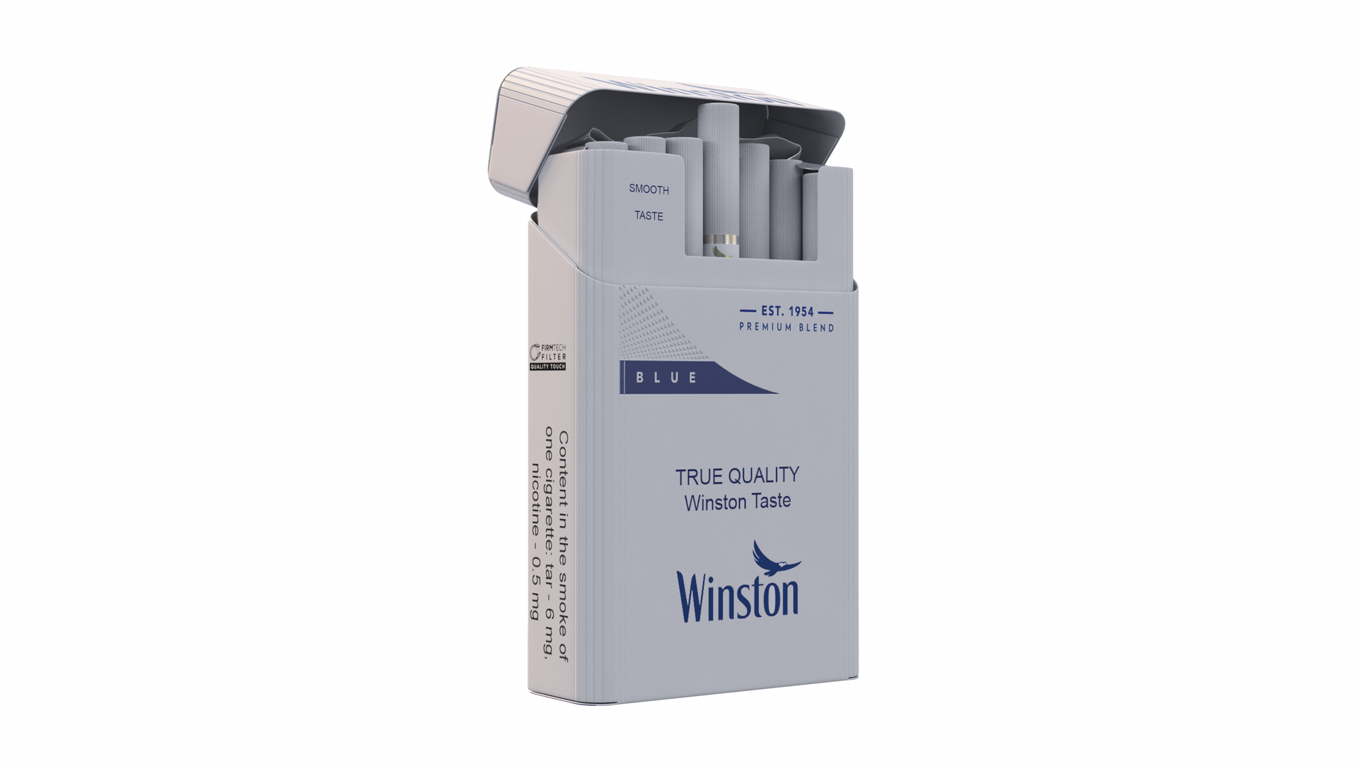 3D Winston Cigarettes Pack Model - TurboSquid 1776725