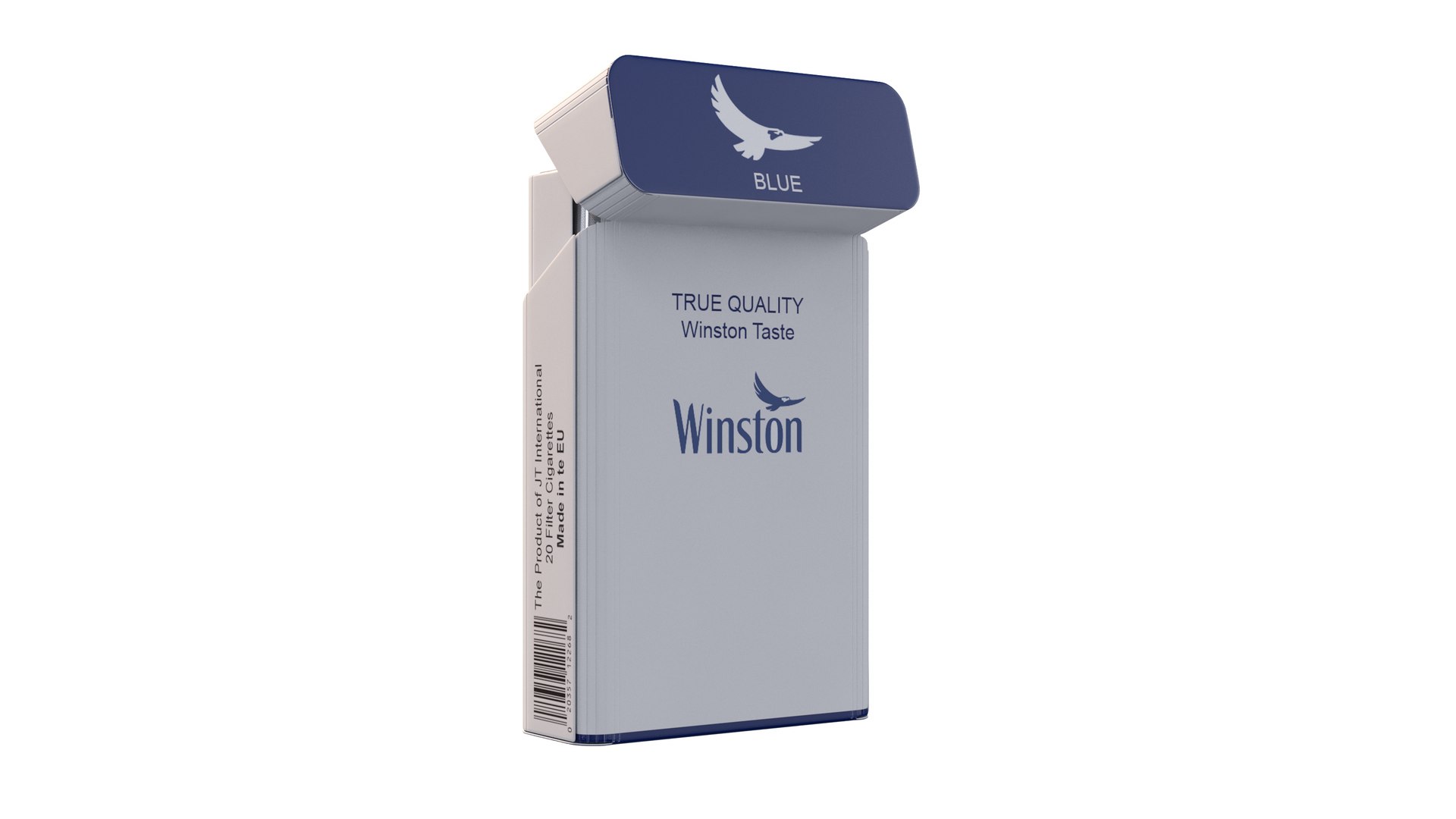 3D Winston Cigarettes Pack Model - TurboSquid 1776725