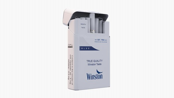 3D Winston Cigarettes Pack model - TurboSquid 1776725