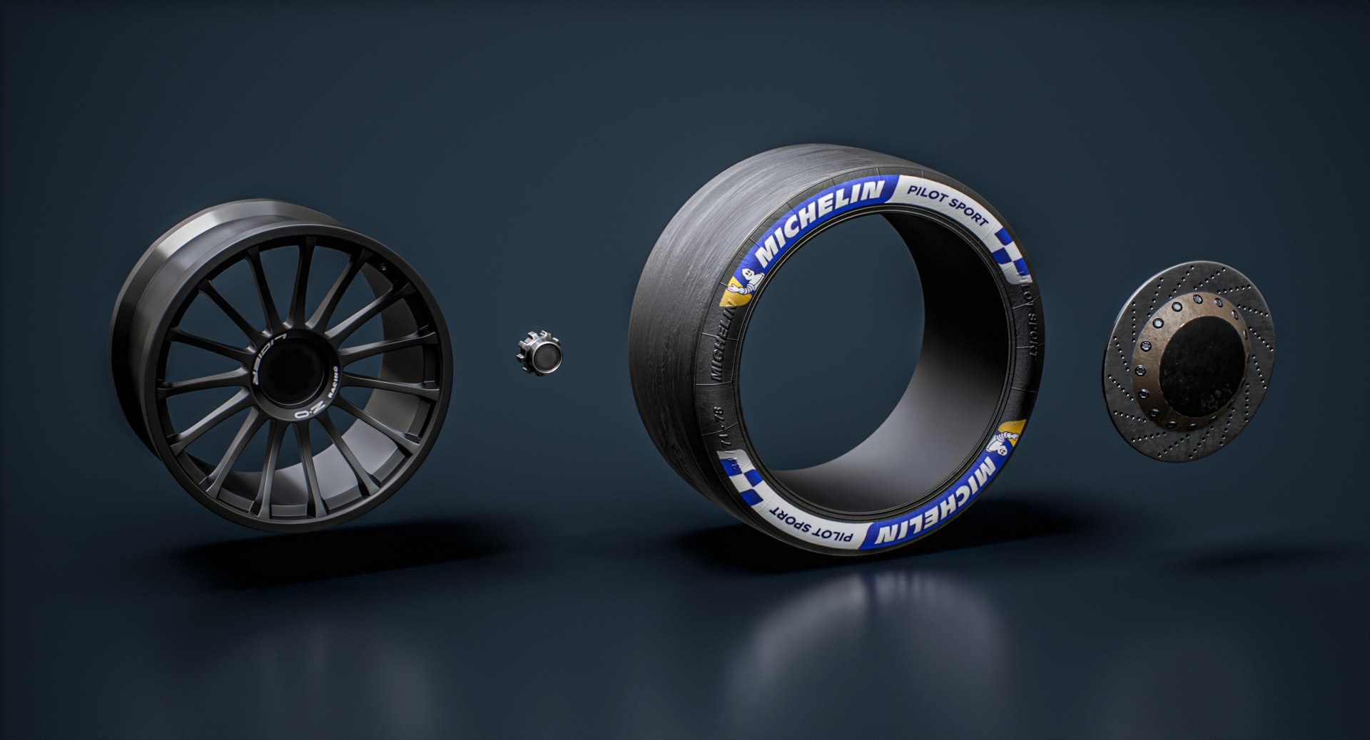 3D Michelin WEC LMP3 Wheel 2025 Model - TurboSquid 2352108