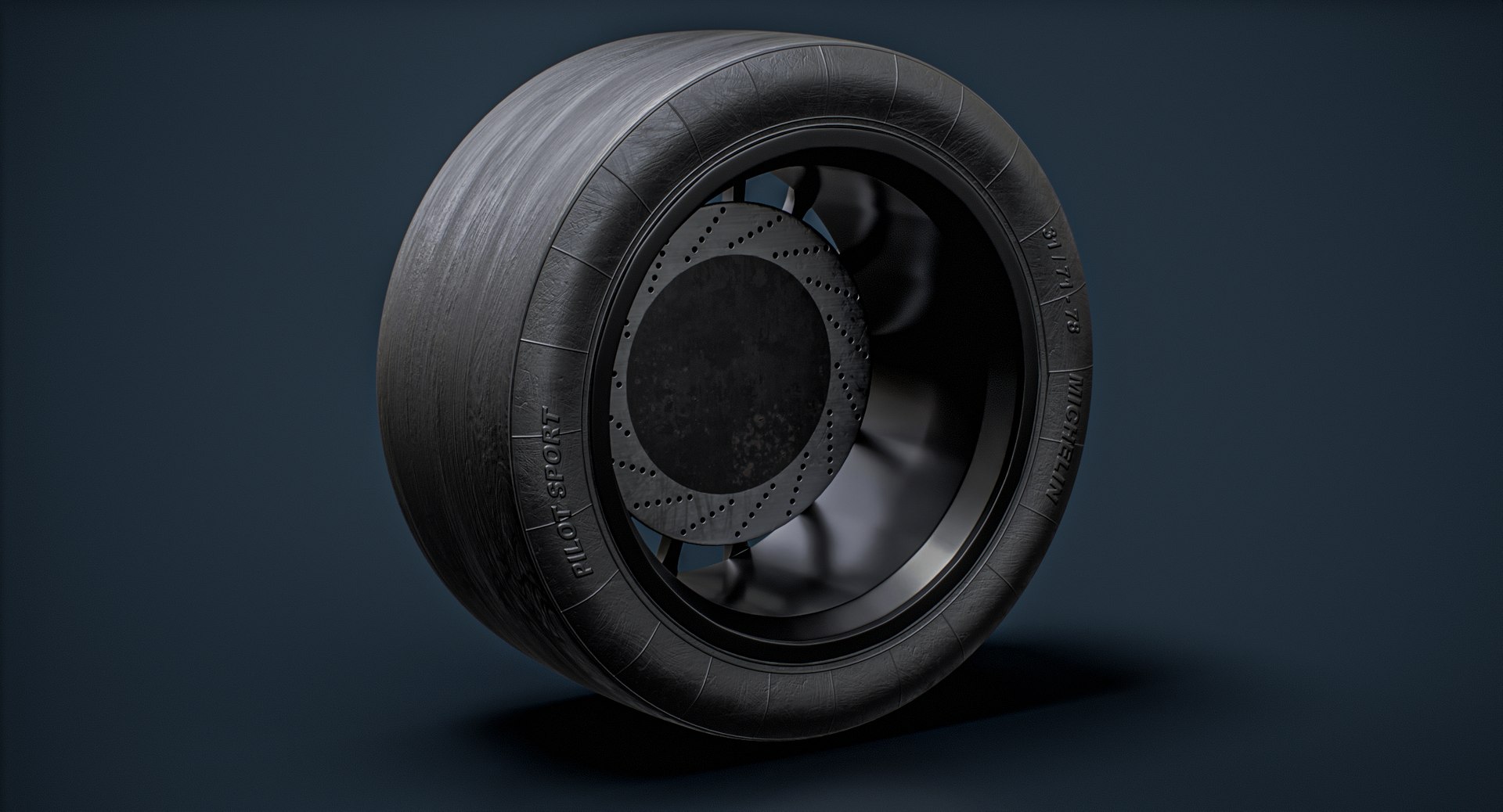 3D Michelin WEC LMP3 Wheel 2025 Model - TurboSquid 2352108