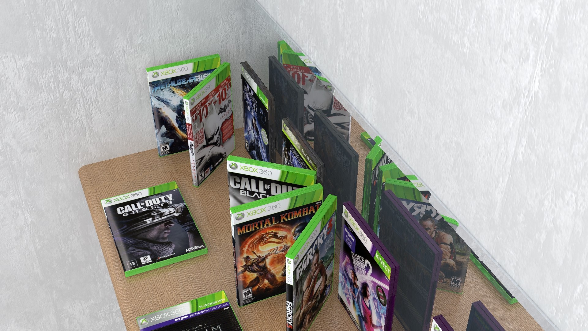 3d Model Set Xbox360 Games