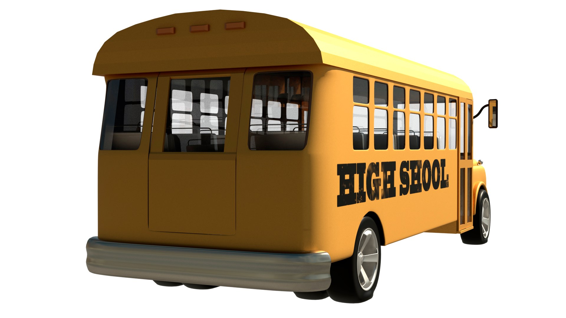 3D School Bus Model - TurboSquid 1485068