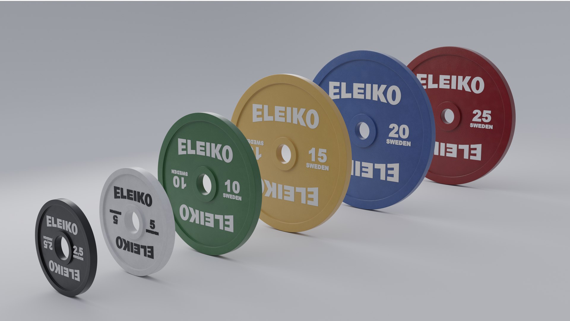 3D Eleiko Powerlifting Set - TurboSquid 2346243