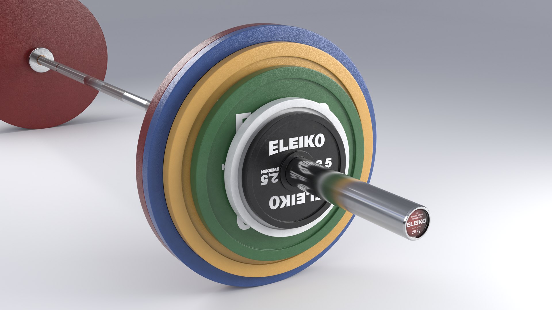 3D Eleiko Powerlifting Set - TurboSquid 2346243