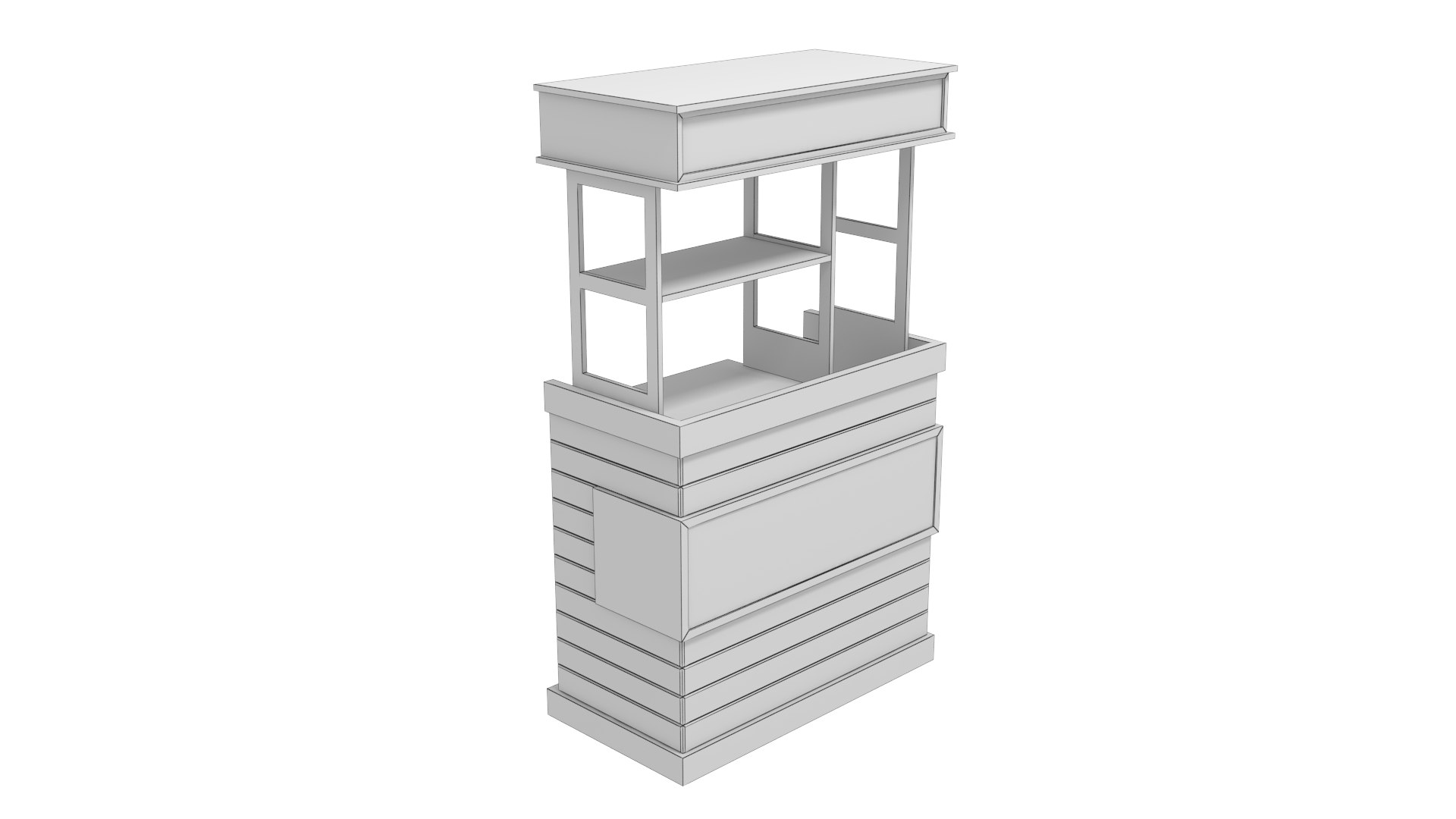 Food Stall 3D Model - TurboSquid 1784960