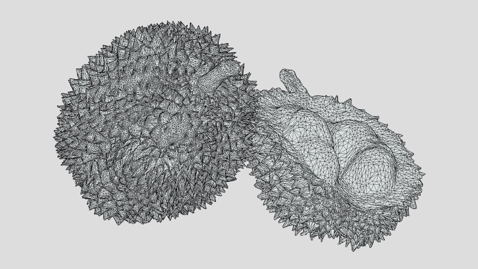 3D Durian Low Poly - TurboSquid 2272686